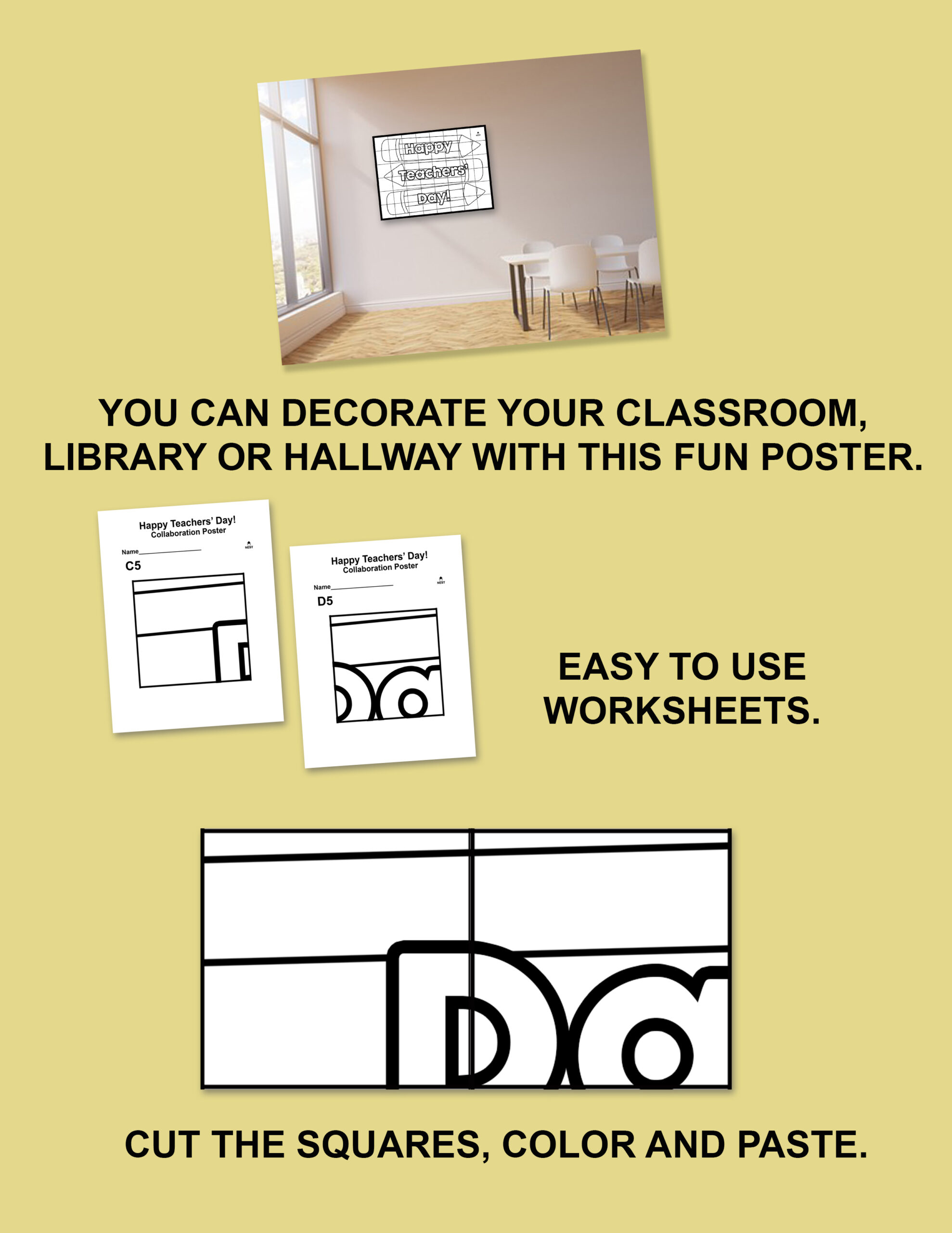 Happy Teachers' Day Collaboration Poster | Made By Teachers