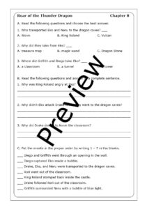 Tracey West "Roar of the Thunder Dragon" worksheets | Made By Teachers