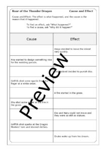 Tracey West "Roar of the Thunder Dragon" worksheets | Made By Teachers