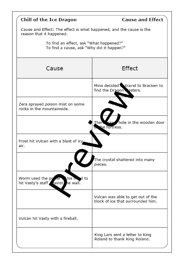 Tracey West "Chill of the Ice Dragon" worksheets | Made By Teachers