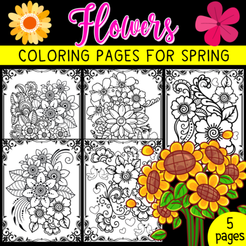 Spring Break Coloring Pages ( Flowers Coloring Pages ) | Made By Teachers