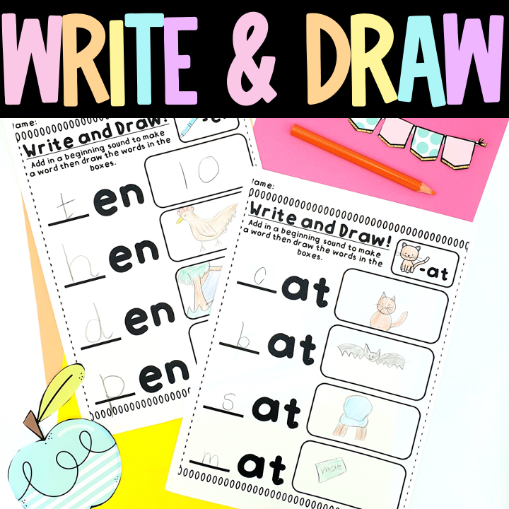CVC Words Worksheets Onset and Rime CVC Word Families Kindergarten ...