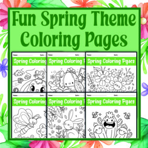SPRING TIME!! Coloring Pages - For Spring Break, First Day Of Spring ...
