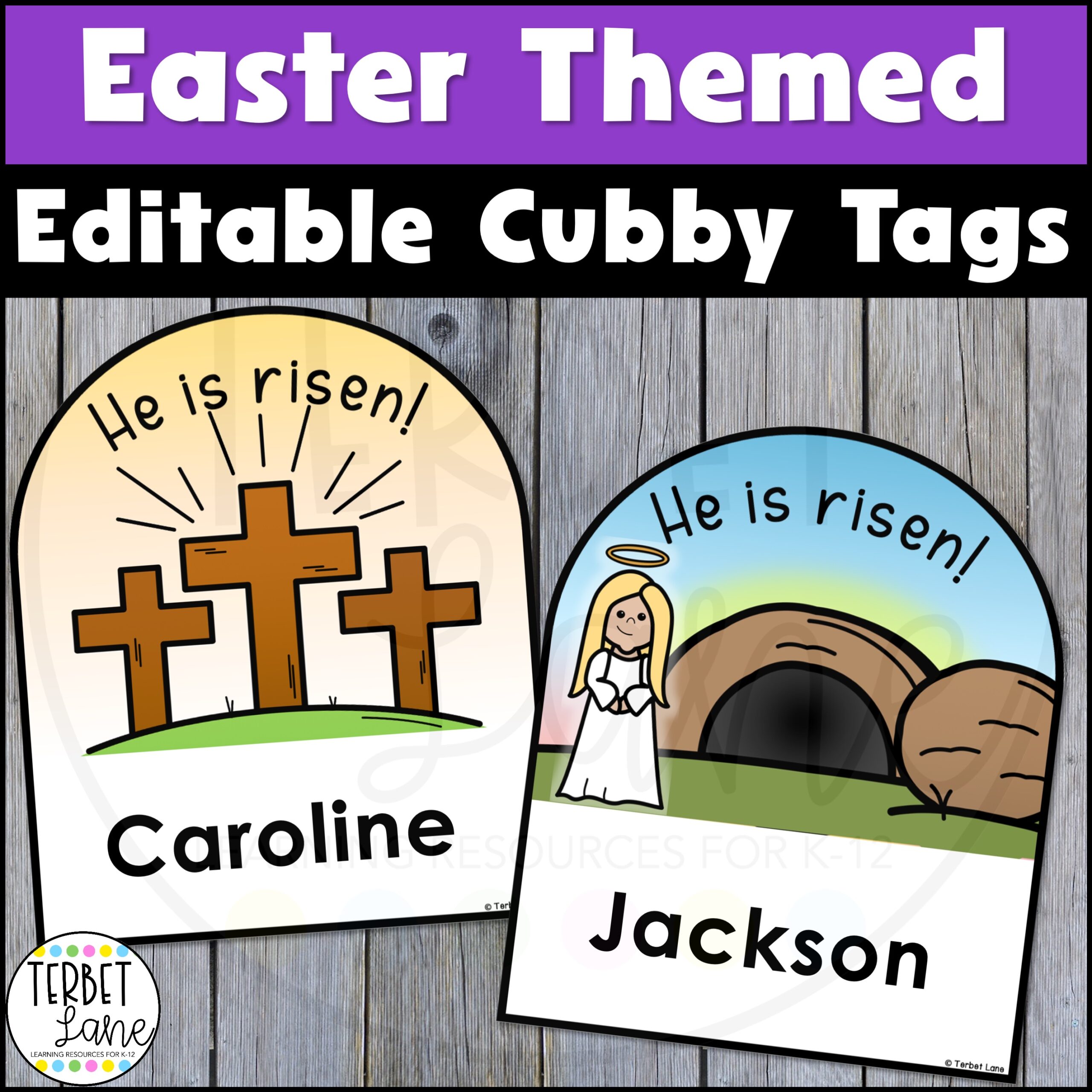 Editable Camping Themed Cubby Tags | Made By Teachers