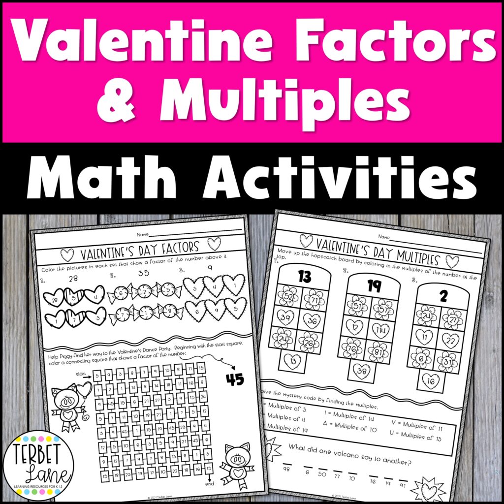 Valentine's Day Factors and Multiples Activities | Made By Teachers