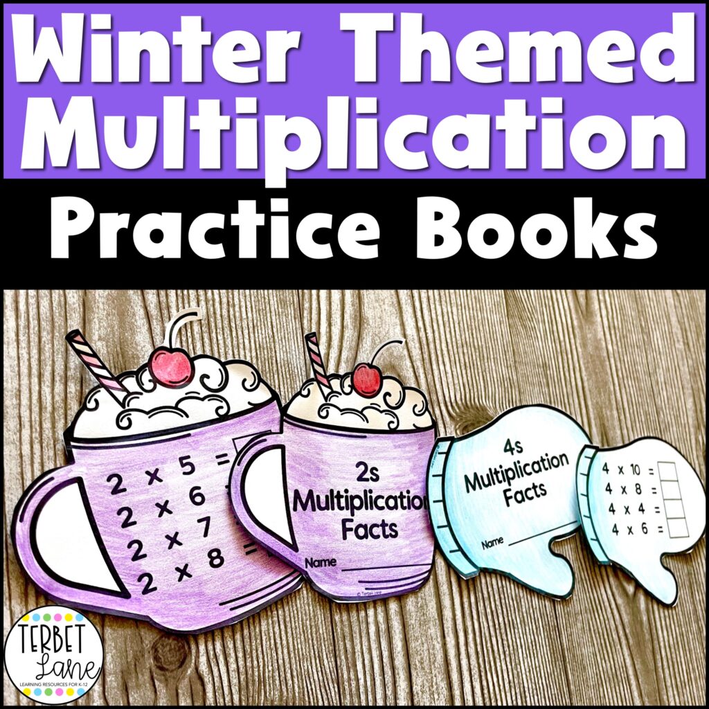 Winter Multiplication Facts Practice Books | Made By Teachers