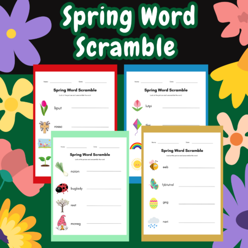 Spring Word Scramble Worksheets | Made By Teachers