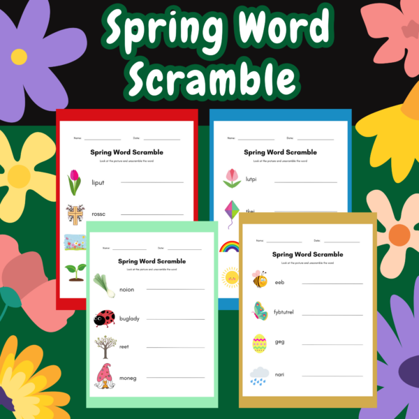 Spring Word Scramble Worksheets | Made By Teachers