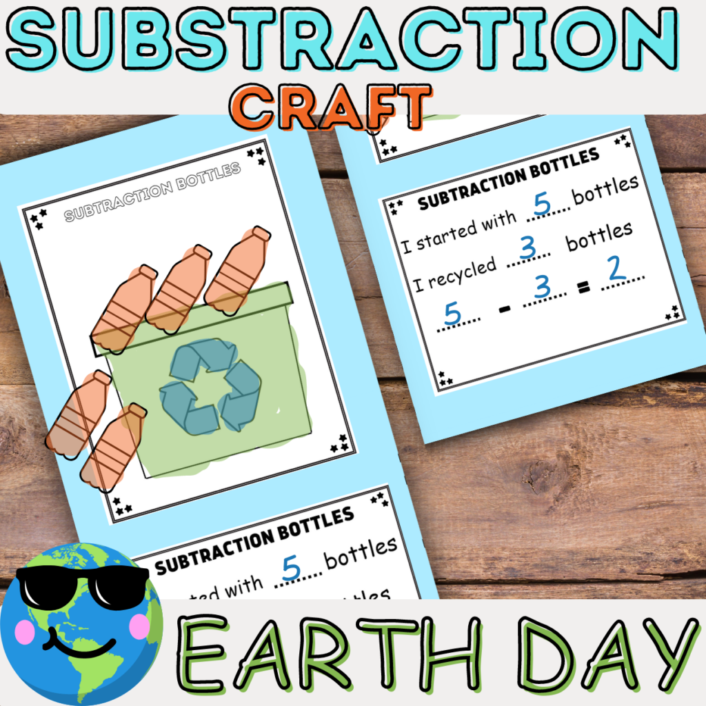 Earth Day Math Recycling Craft- Earth Day activity- Spring Math Craft ...