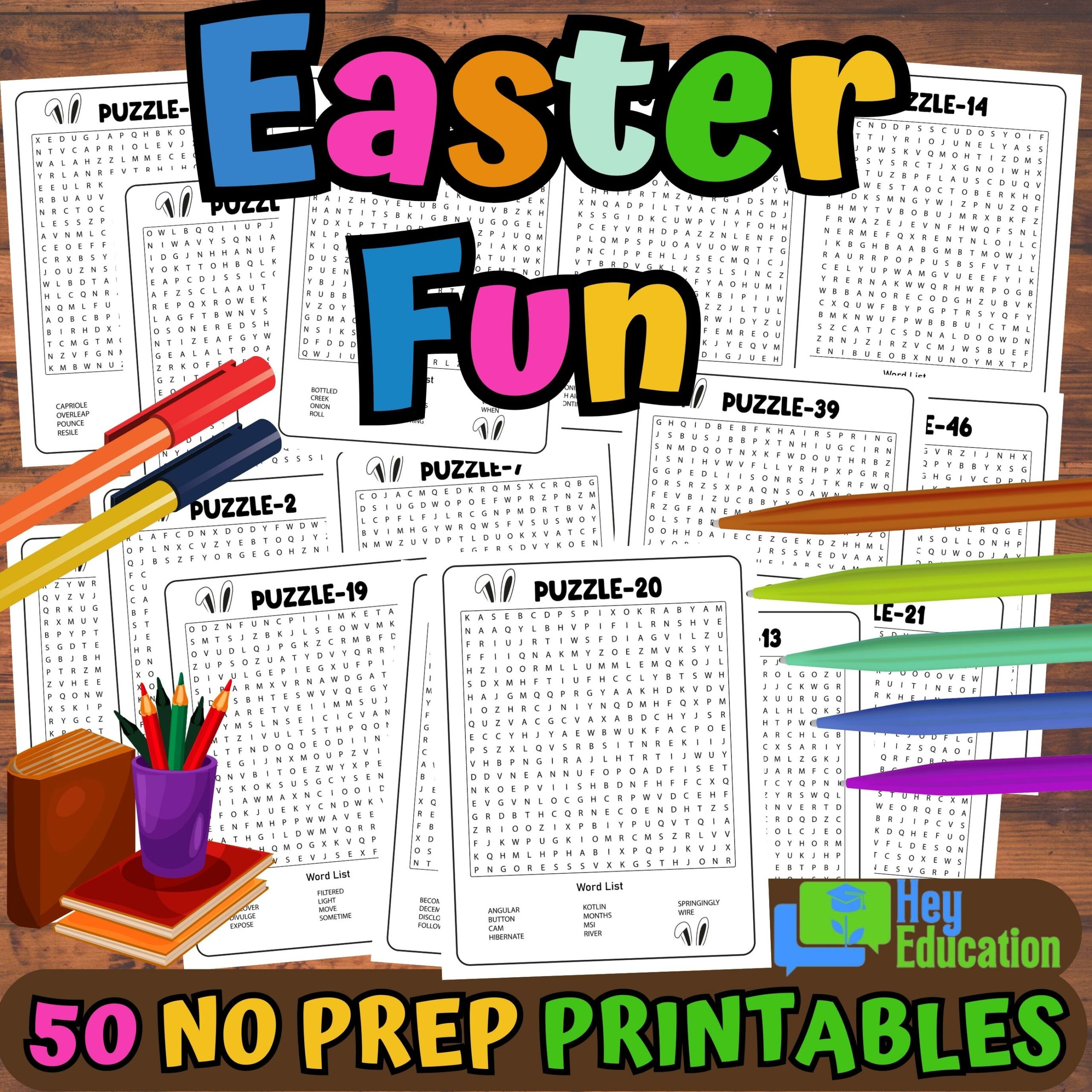 EASTER Word Search Puzzle Worksheet Activity | Made By Teachers
