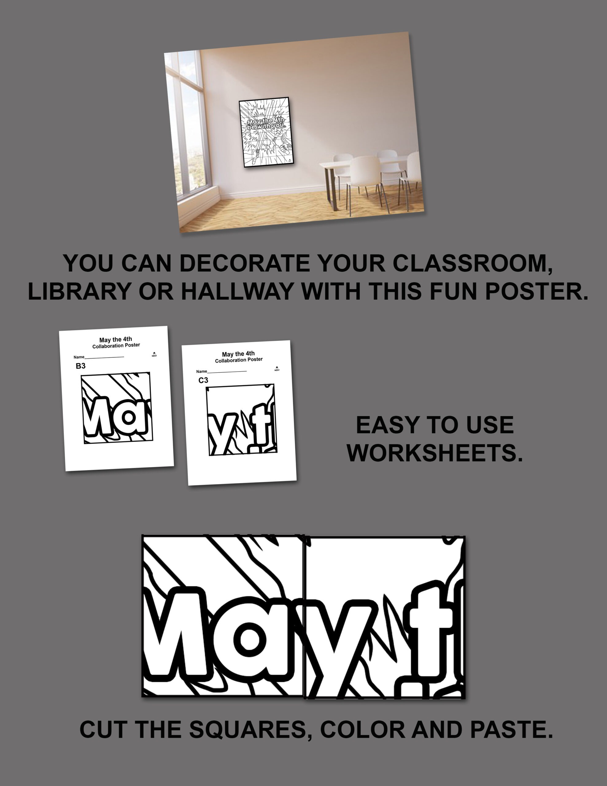 May the 4th Collaboration Poster | Made By Teachers