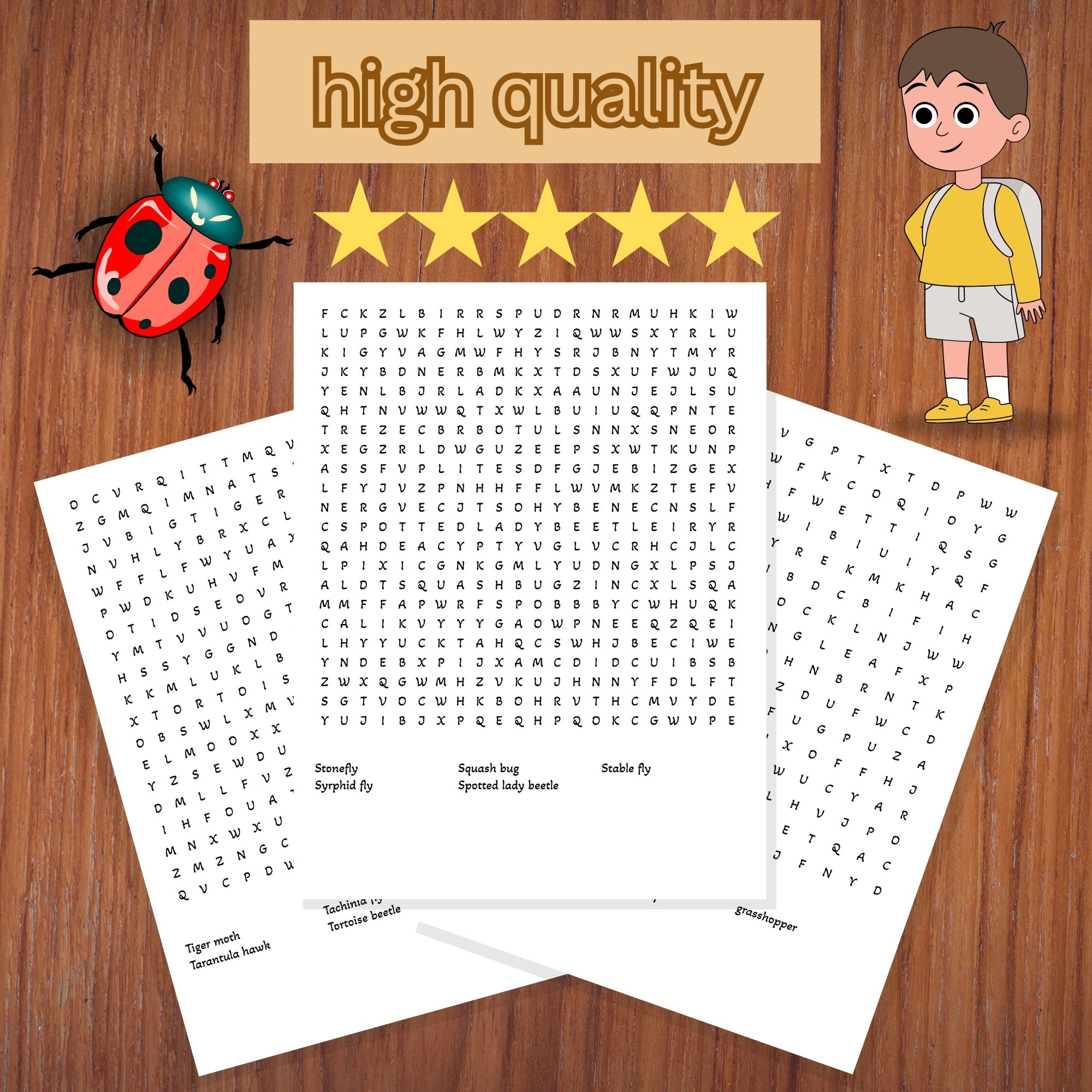 insects word search puzzle | Made By Teachers