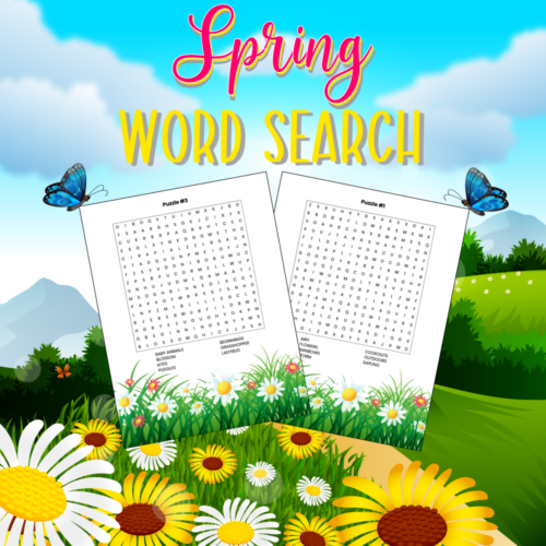 spring break word search | Made By Teachers