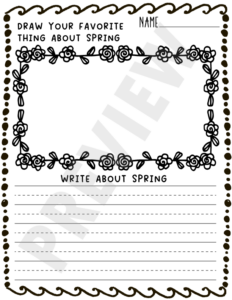 My Spring Break Writing Template | Made By Teachers