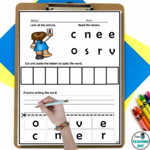 Earth Day Literacy Sight Word Worksheets with Task Cards | Made By Teachers