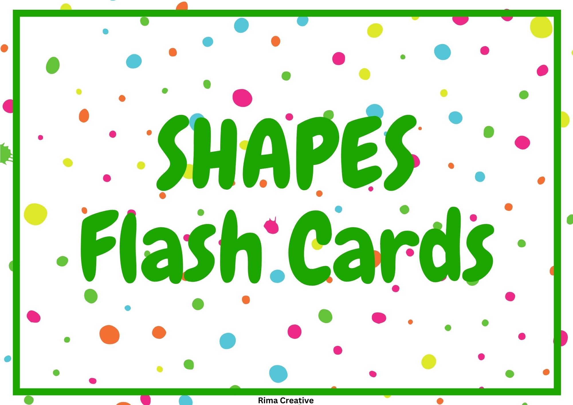 SHAPE FLASH CARDS/Childcare Center Printable Cards / Toddler ...