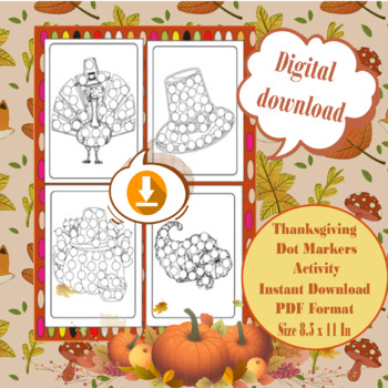 Popular This Month Fall/Autumn Coloring Pages Dot Markers | Made By ...