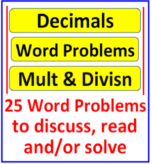 Decimals Word Problems Multiplication and Division | Made By Teachers