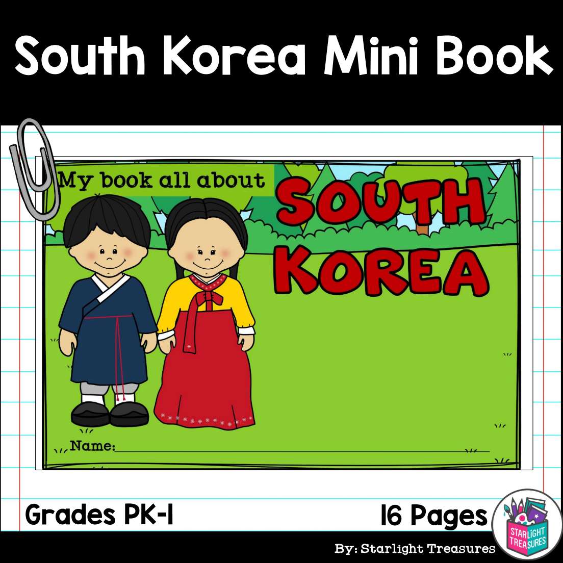 South Korea Mini Book for Early Readers - A Country Study | Made By ...
