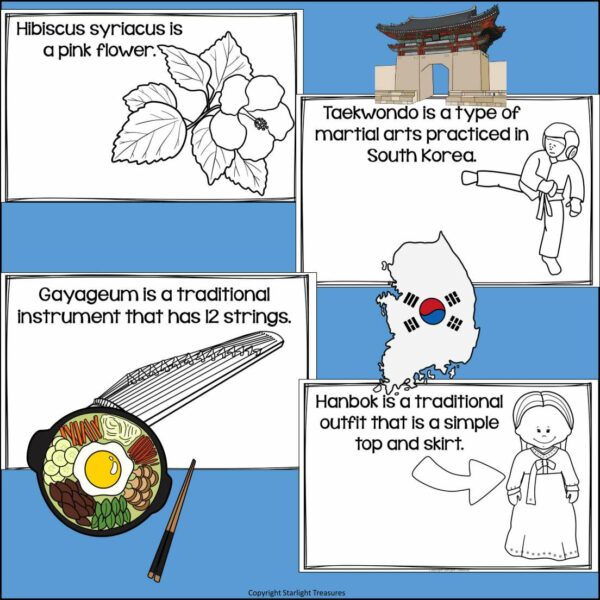 South Korea Mini Book for Early Readers - A Country Study | Made By ...