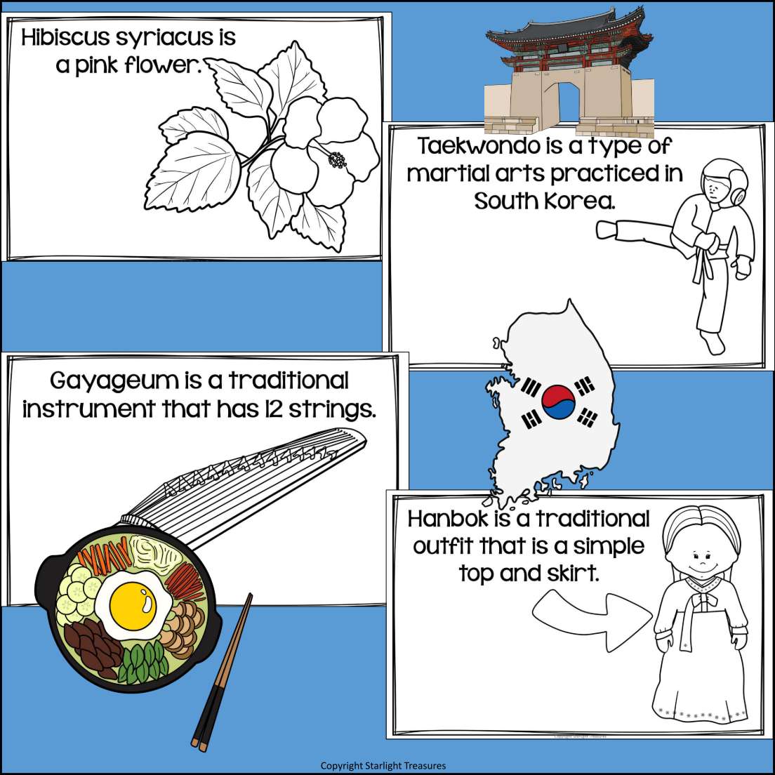 South Korea Mini Book for Early Readers - A Country Study | Made By ...