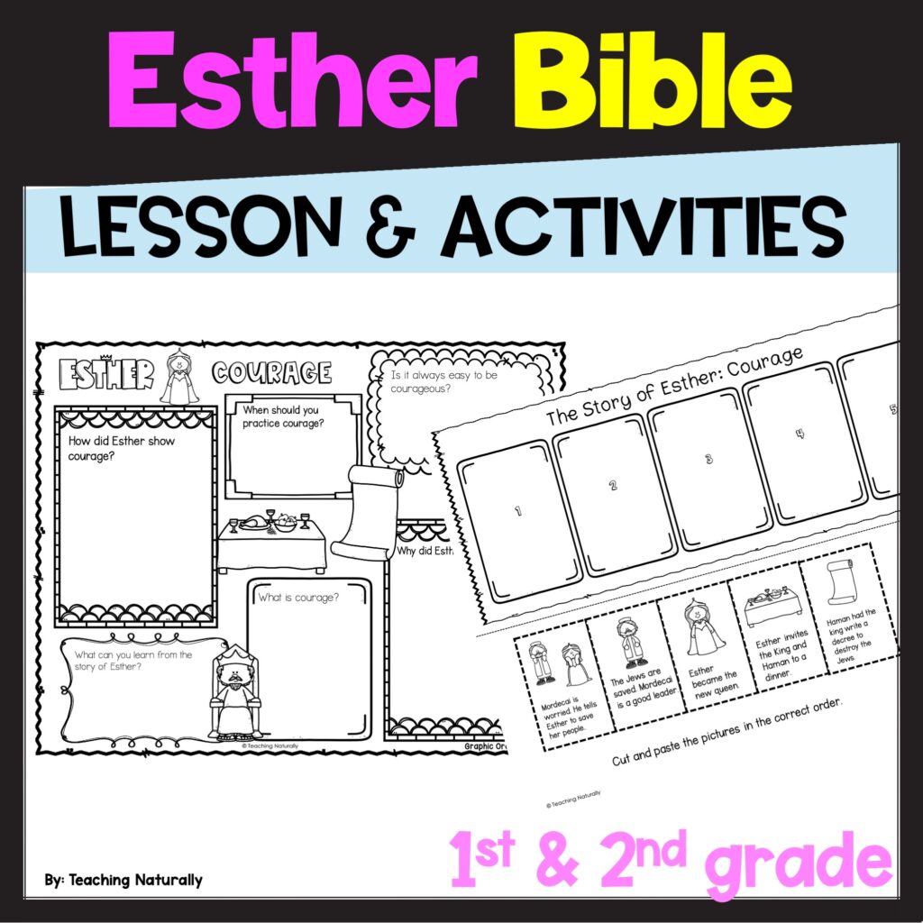 Esther Bible Lesson and Activities Courage 1st 2nd grade | Made By Teachers