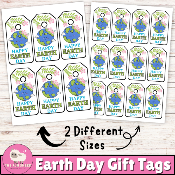 Earth Day Gift Tags | Printable Happy Earth Day tags for Teacher and ...