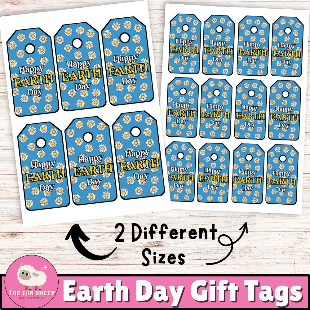 Earth Day Gift Tags | Printable Happy Earth Day tags for Teacher and ...