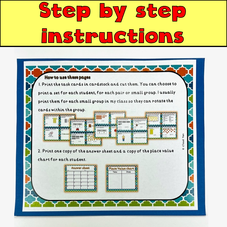 Representing Numbers Task Cards | Made By Teachers