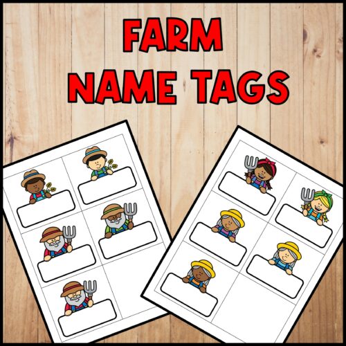 EDITABLE Farm Name Tags | Labels for Classroom Organization | Made By ...