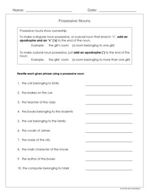 Types of Nouns - Using Them, Making them Plural - 7 worksheets - Grades ...