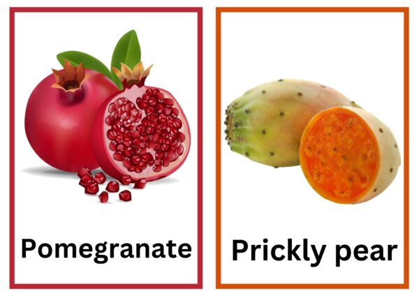 Fruits Flash Cards 30 Types | Made By Teachers