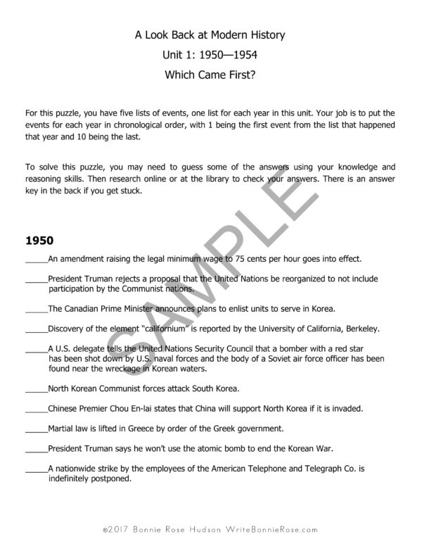 A Look Back at Modern History: 1950-1959 | Made By Teachers