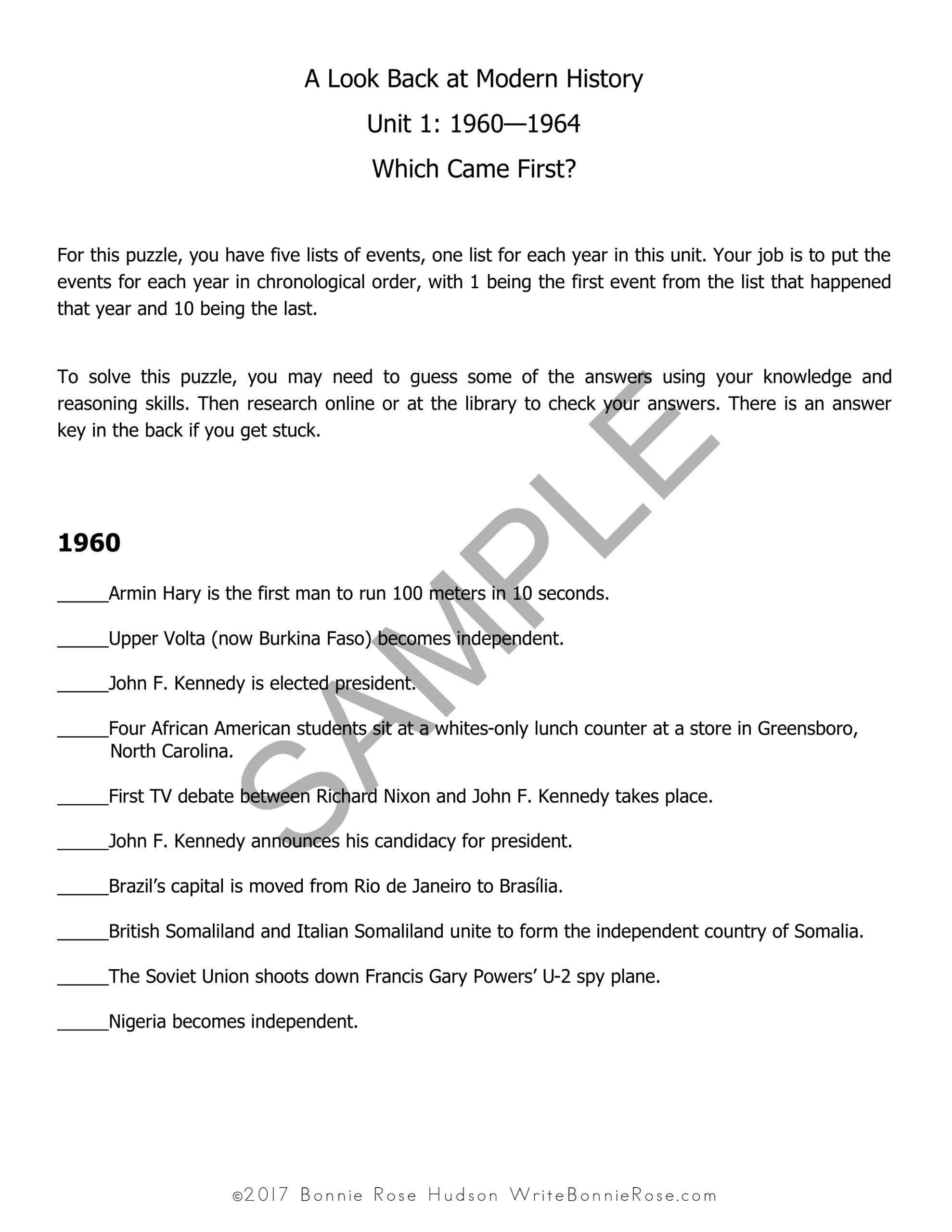 A Look Back at Modern History: 1960-1969 | Made By Teachers