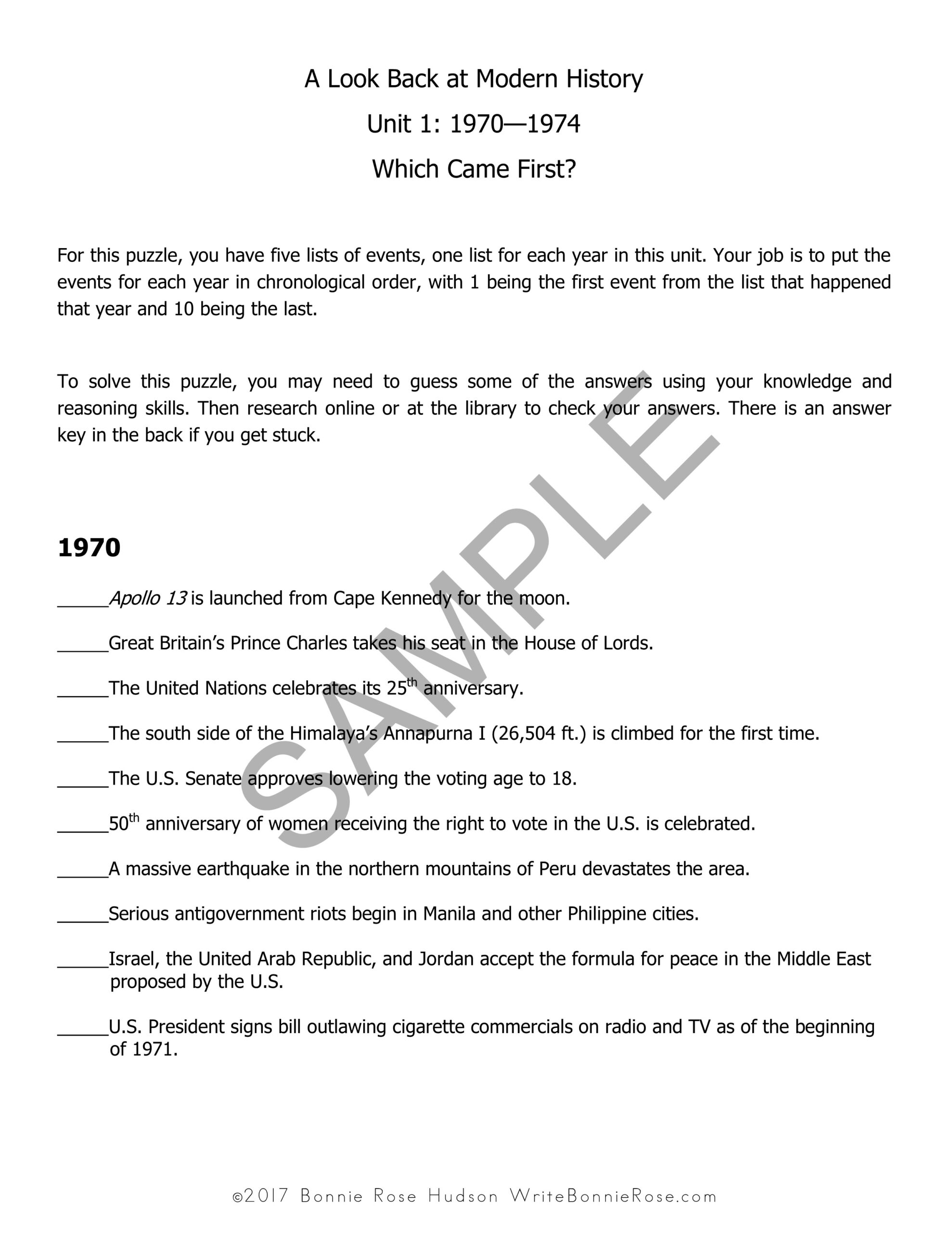 A Look Back at Modern History: 1970-1979 | Made By Teachers