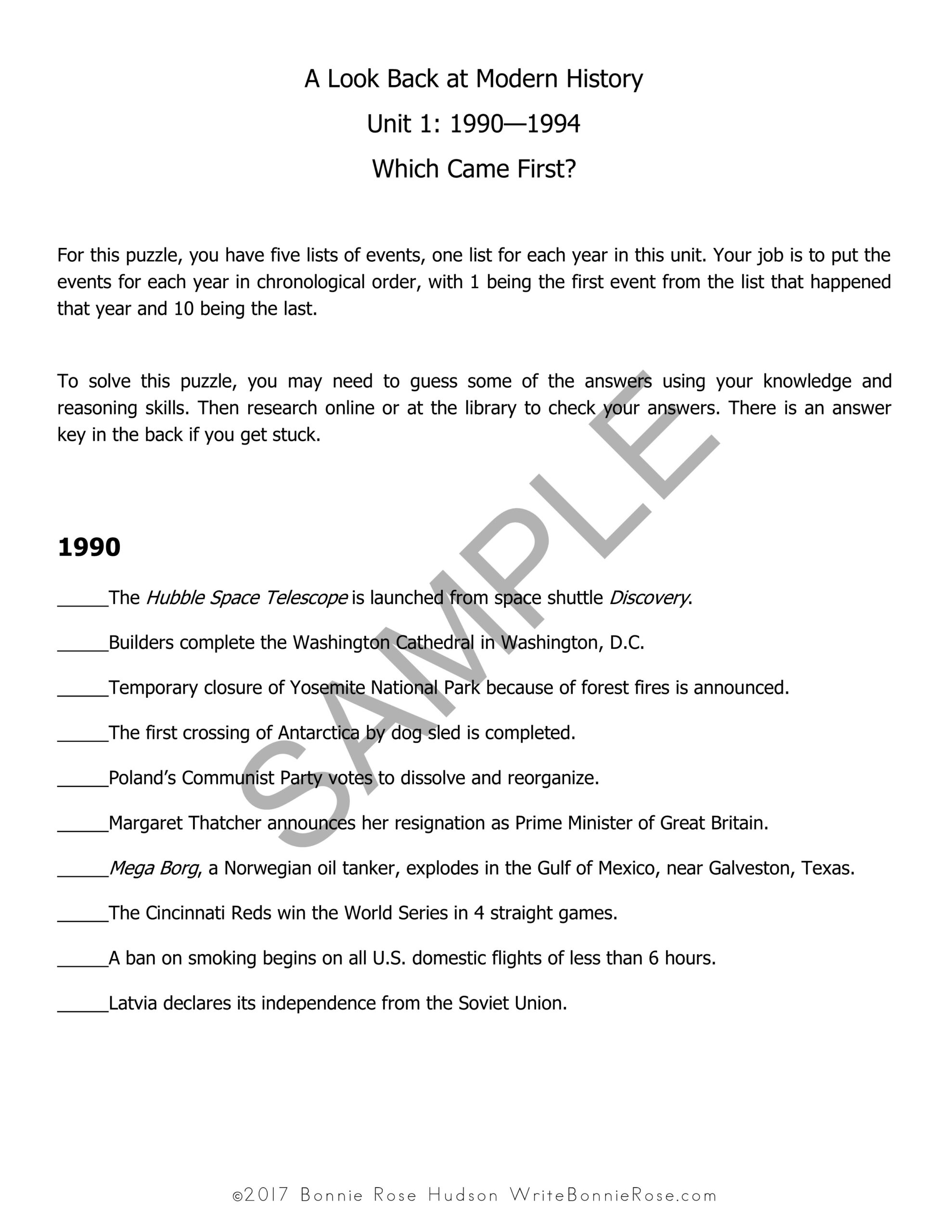 A Look Back at Modern History: 1990-1999 | Made By Teachers