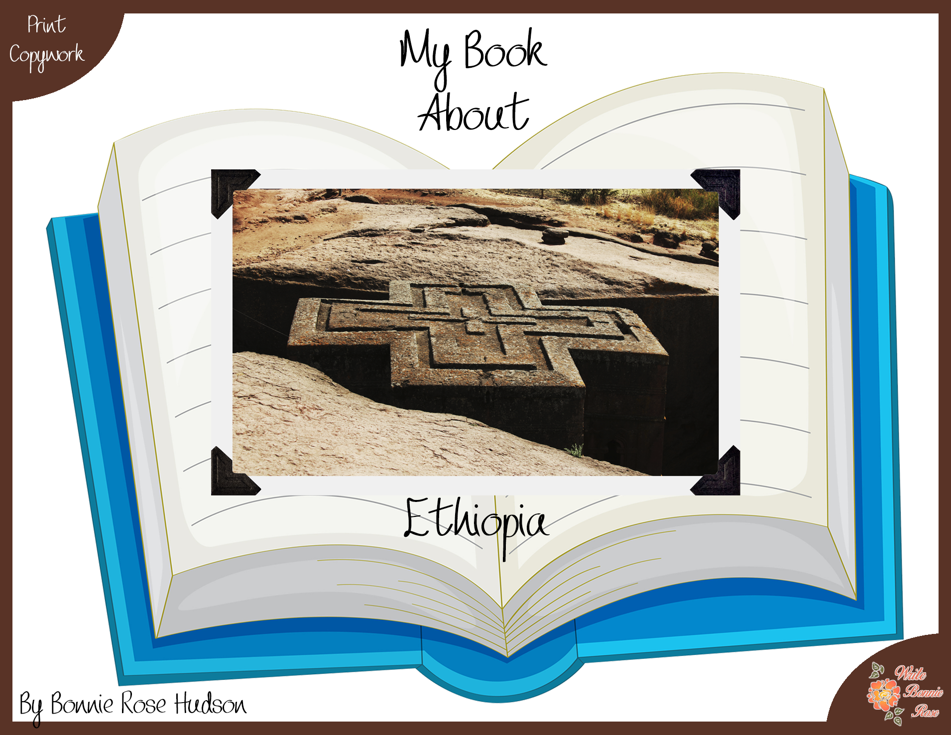 My Book About Ethiopia with Print Copywork | Made By Teachers