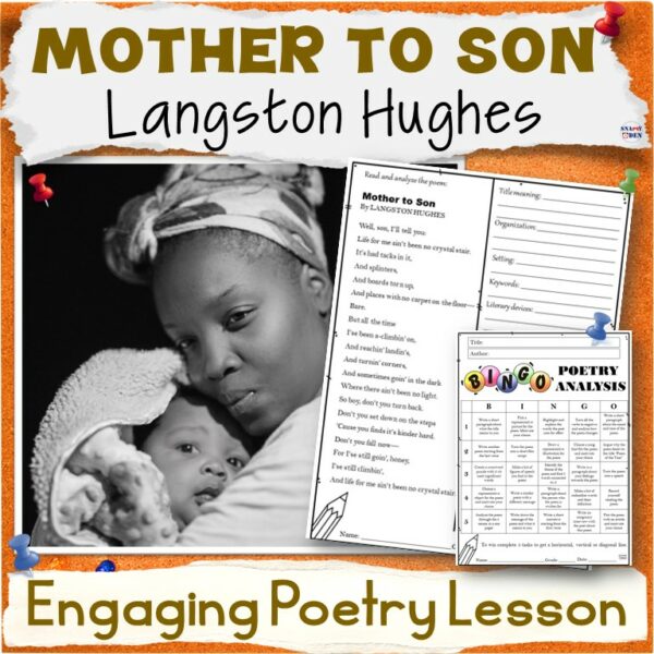 Poetry Lesson - Mother to Son by Langston Hughes - Print and Digital ...