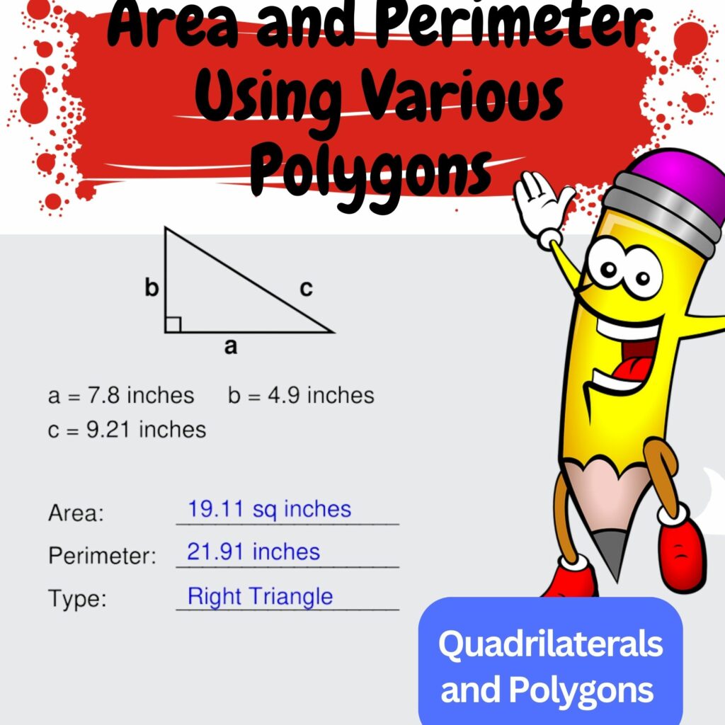 Area and Perimeter Using Various Polygons - Quadrilaterals and Polygons ...