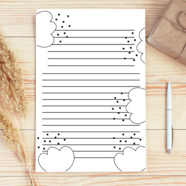 Spring Writing Paper With Lines,Spring Flower Writing Paper | Made By ...