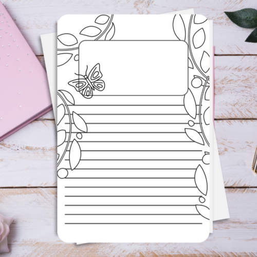 Spring Writing Paper With Lines,Spring Flower Writing Paper | Made By ...