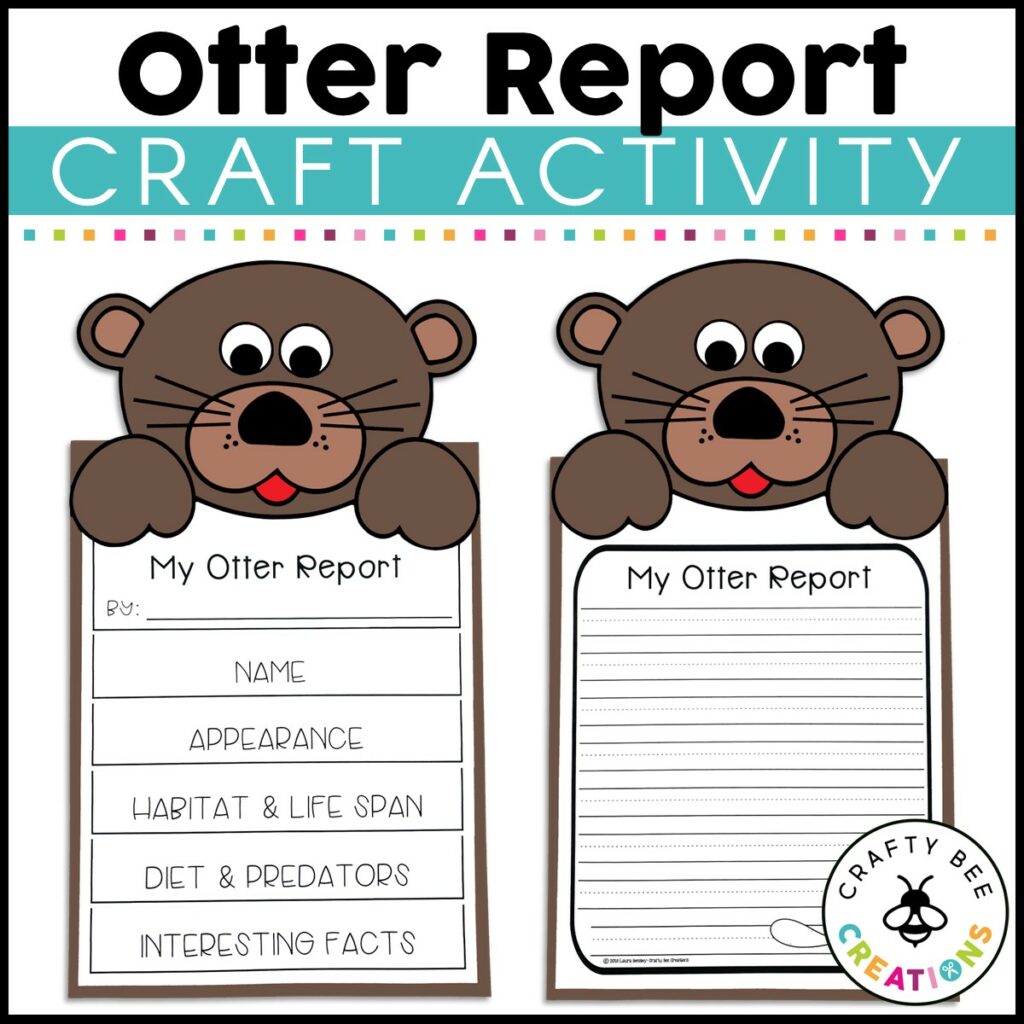 Otter Craft Activity | Animal Research Reports | Ocean Animals | Fresh ...