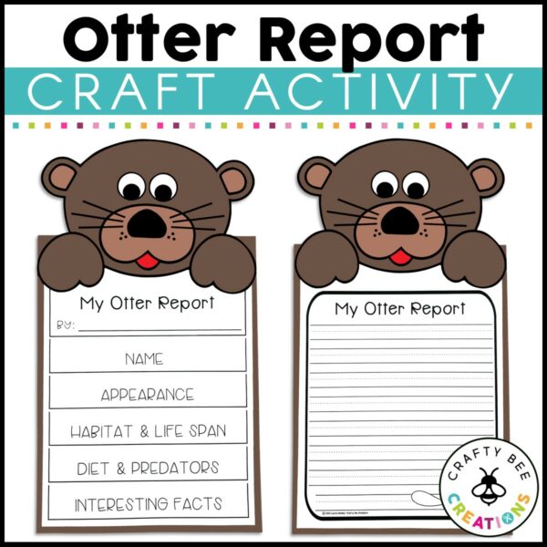 Otter Craft Activity | Animal Research Reports | Ocean Animals | Fresh ...