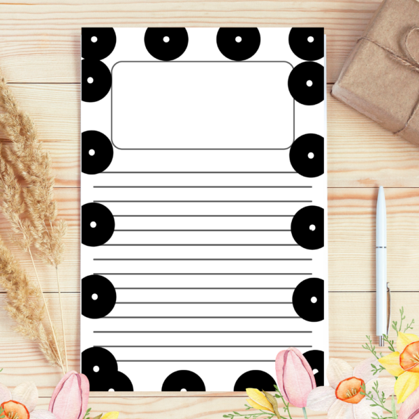 earth day 2023 Spring Writing Paper With Lines,Spring Flower Writing ...