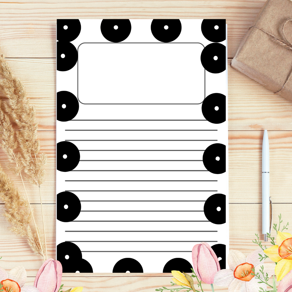 earth day 2023 Spring Writing Paper With Lines,Spring Flower Writing ...