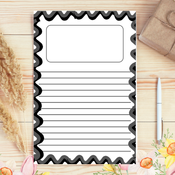 earth day 2023 Spring Writing Paper With Lines,Spring Flower Writing ...