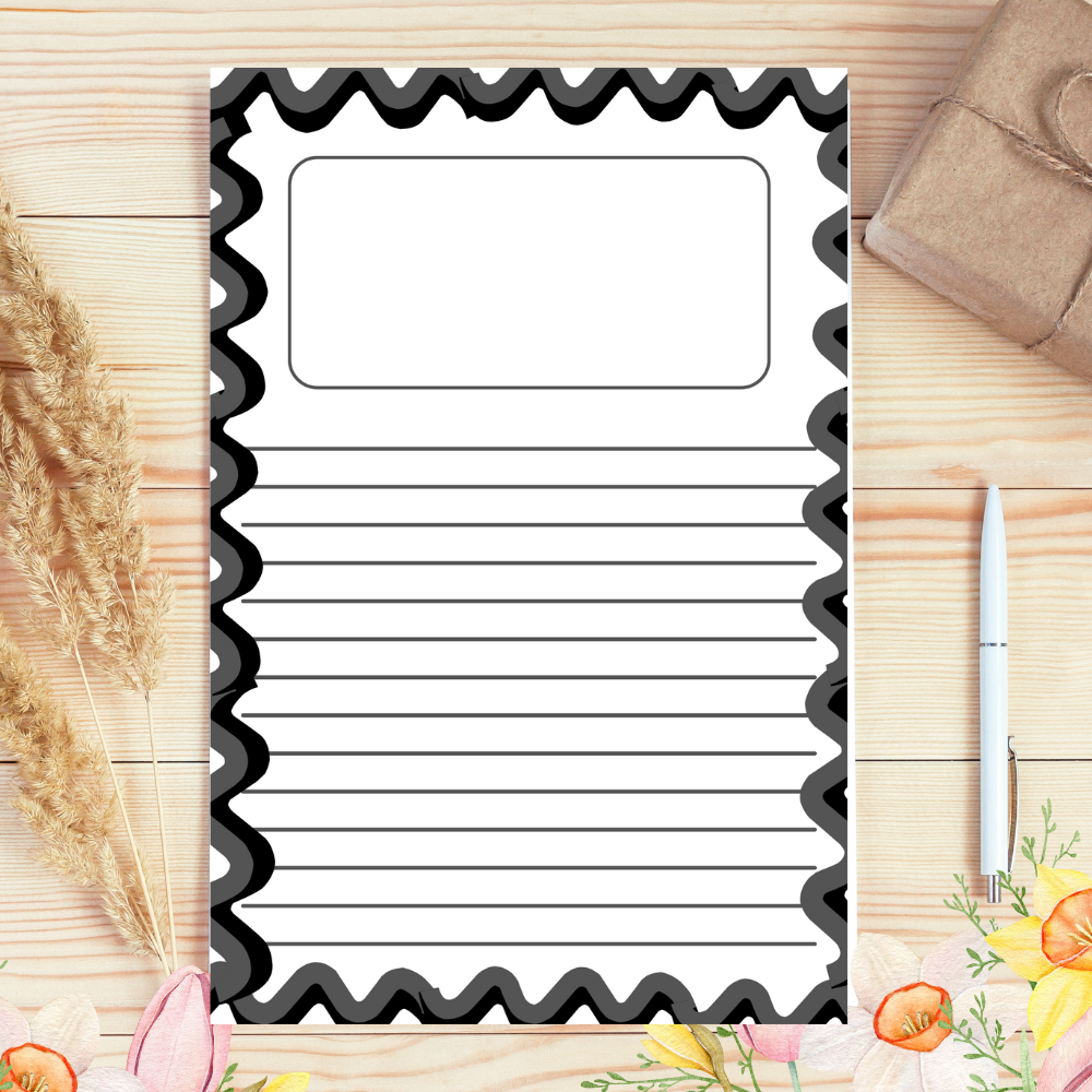 earth day 2023 Spring Writing Paper With Lines,Spring Flower Writing ...