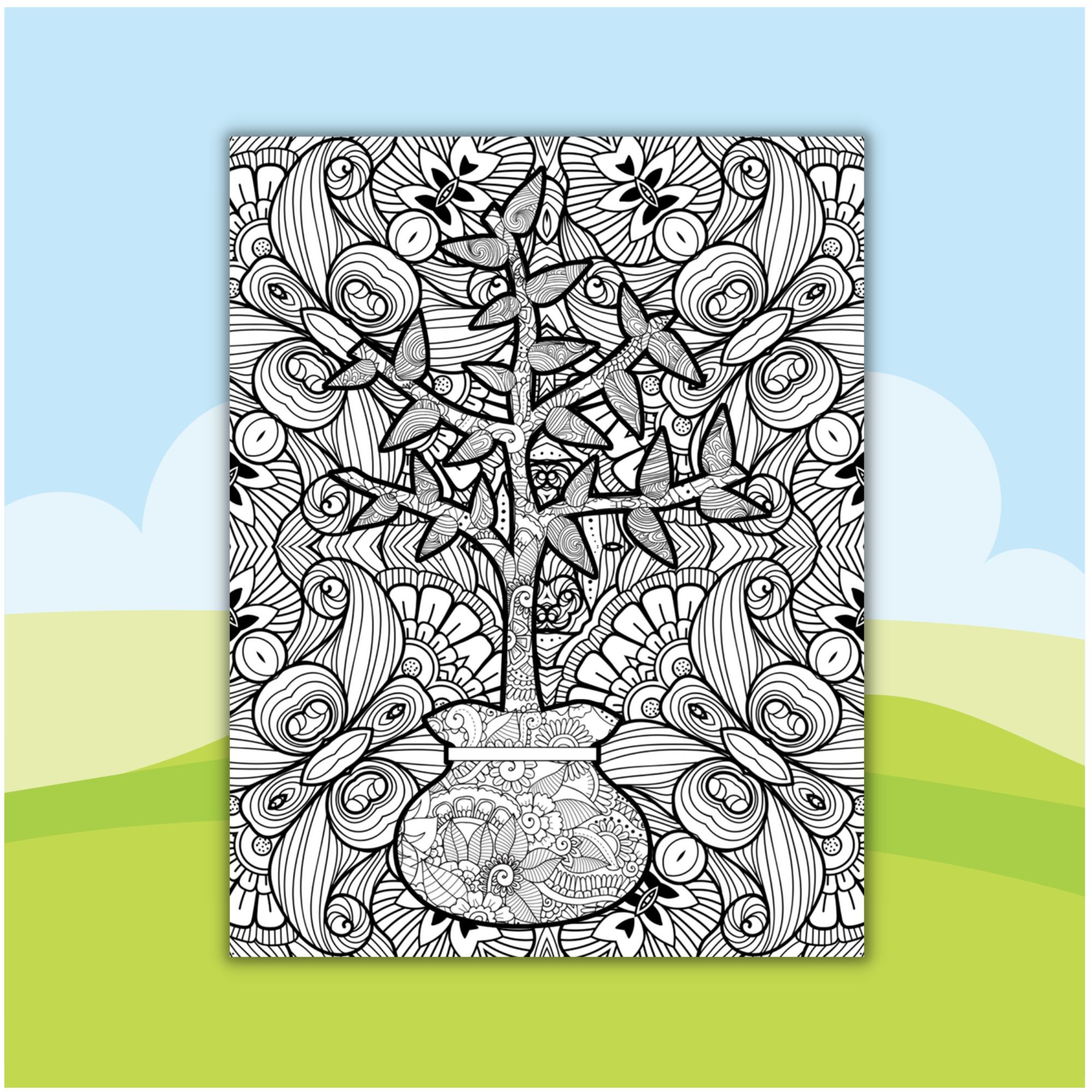 Printable Spring Earth Day Mandala Coloring Sheets Pages - Earth Day ...