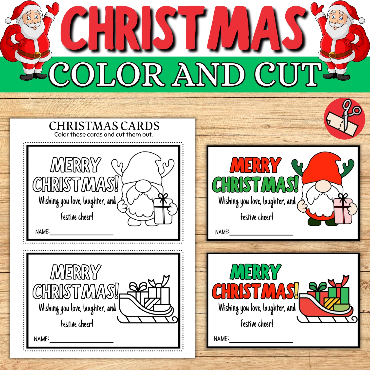 Celebrate The Christmas with Fun and Engaging Coloring Cards For Kids ...