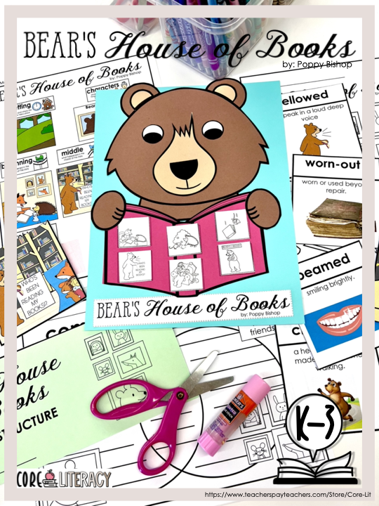 Bear's House of Books Interactive Read Aloud | RETELL Kit + Sequencing ...